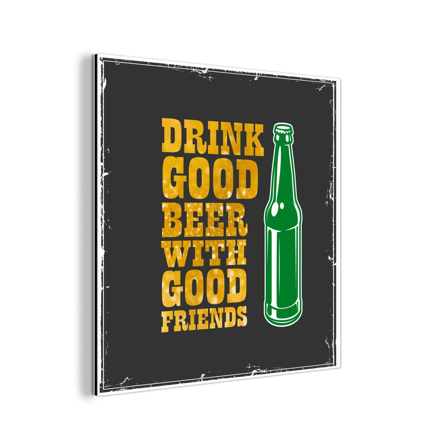 Muchowow Metallbild Mancave Bier Flasche Zitate Vintage 1 St