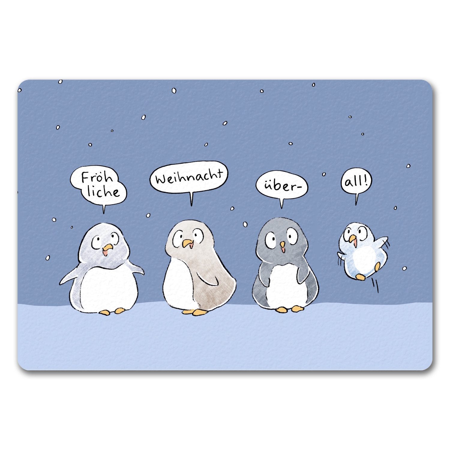 Fußmatte Pinguin Familie Fußmatte In 35x50 Cm Ohne Rand Mit Spruch