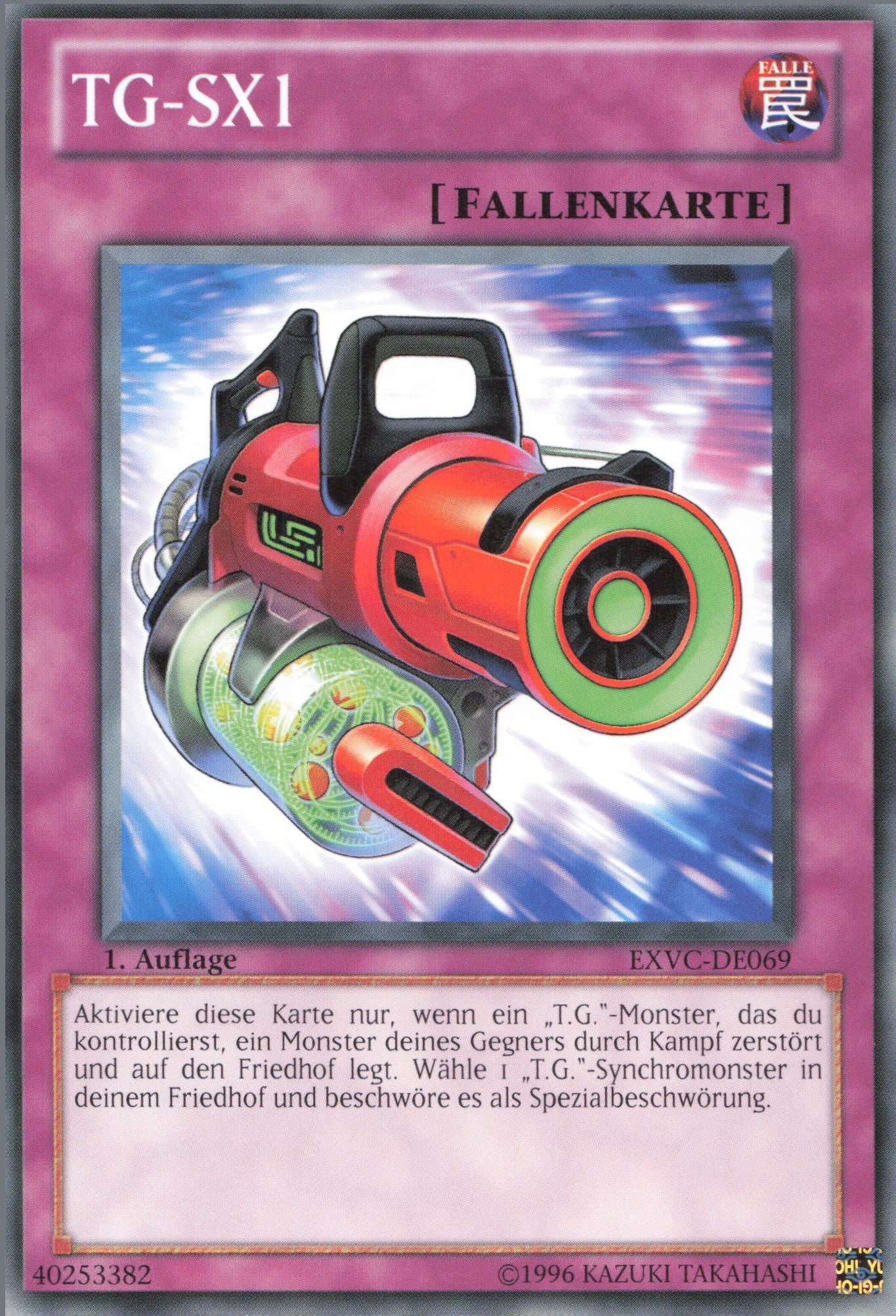 ReCollectibles Sammelkarte YuGiOh Karte TG-SX1, Yu-Gi-Oh! Karte EXVC-DE069 Common
