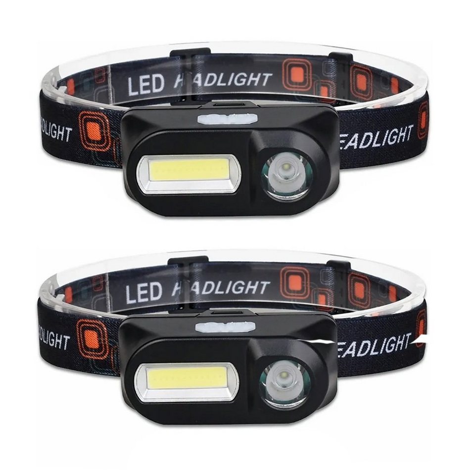 Zggzerg Led Stirnlampe 2 Stück Wasserfeste Leichtgewichts Mini Led