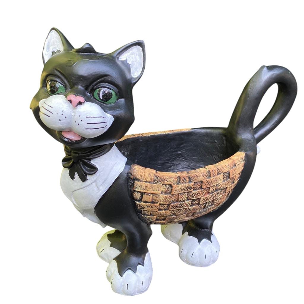 Aspinaworld Gartenfigur Katzen Figur Zum Bepflanzen 37 Cm Wetterfest