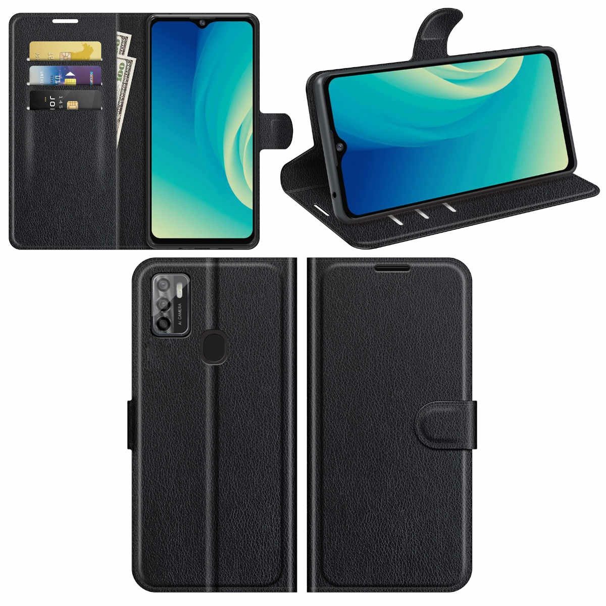 Wigento Handyhülle Für Zte Blade A7s 2020 Handy Tasche Wallet Premium