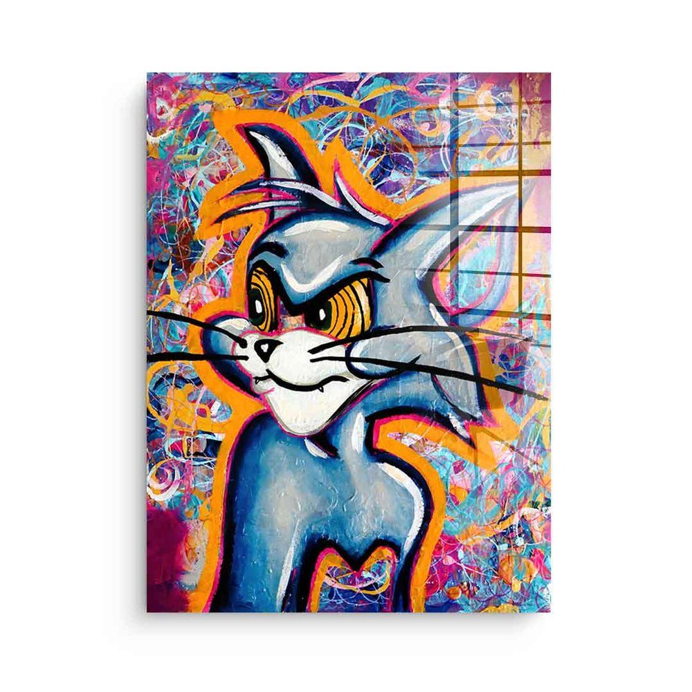 Dotcomcanvas® Acrylglasbild Angry Cat Acrylglas Acrylglasbild Jerry