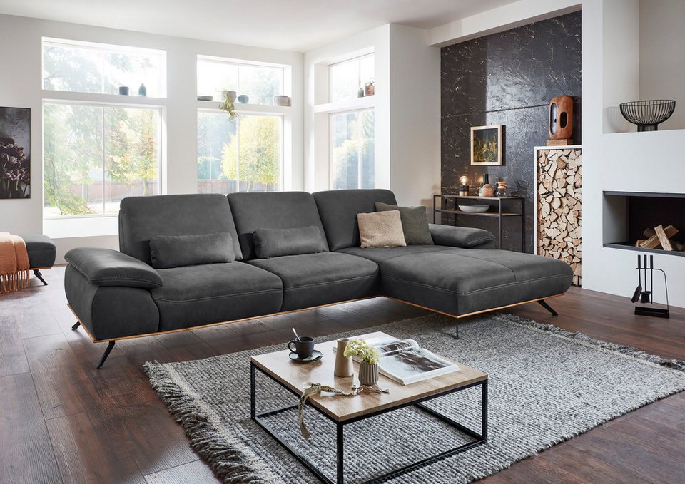 Die Planbar Ecksofa Pn Em18063 L Form Wahlweise Mit Echt Bezogenem