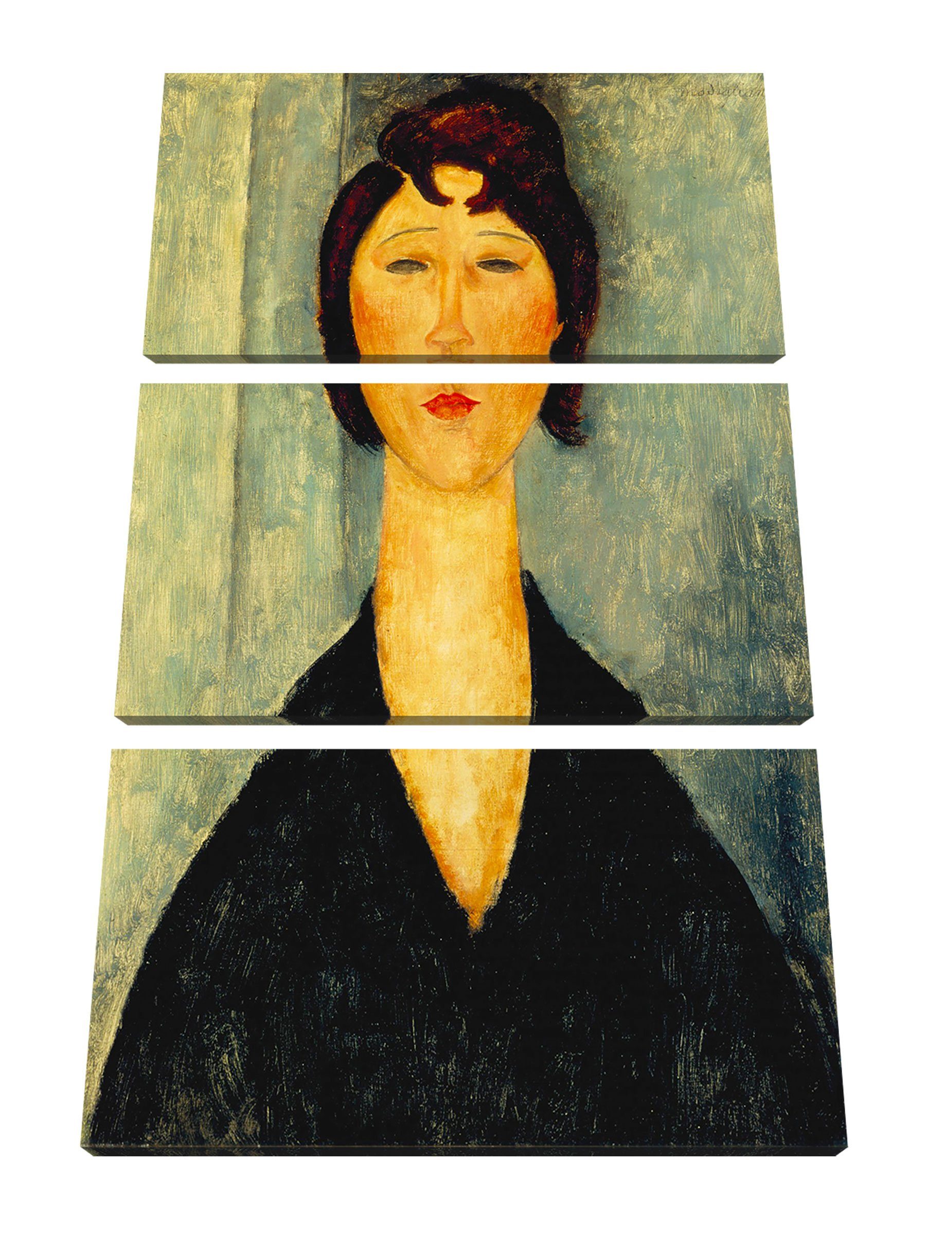 Pixxprint Leinwandbild Amedeo Modigliani Portrait Einer Jungen Frau