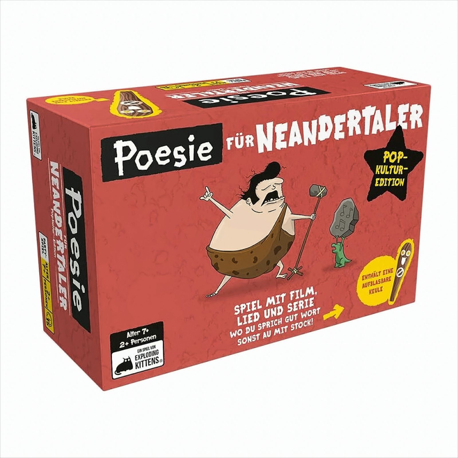 Exploding Kittens Spiel Poesie für Neandertaler: Popkultur - Edition DE