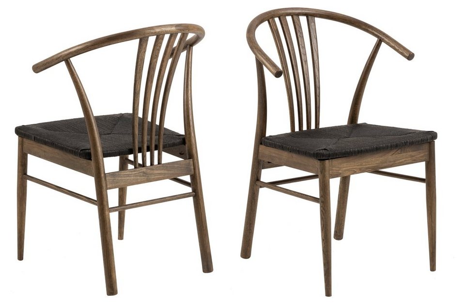 Ebuy24 Esszimmerstuhl 2er Set Yono Esszimmerstuhl Schwarz