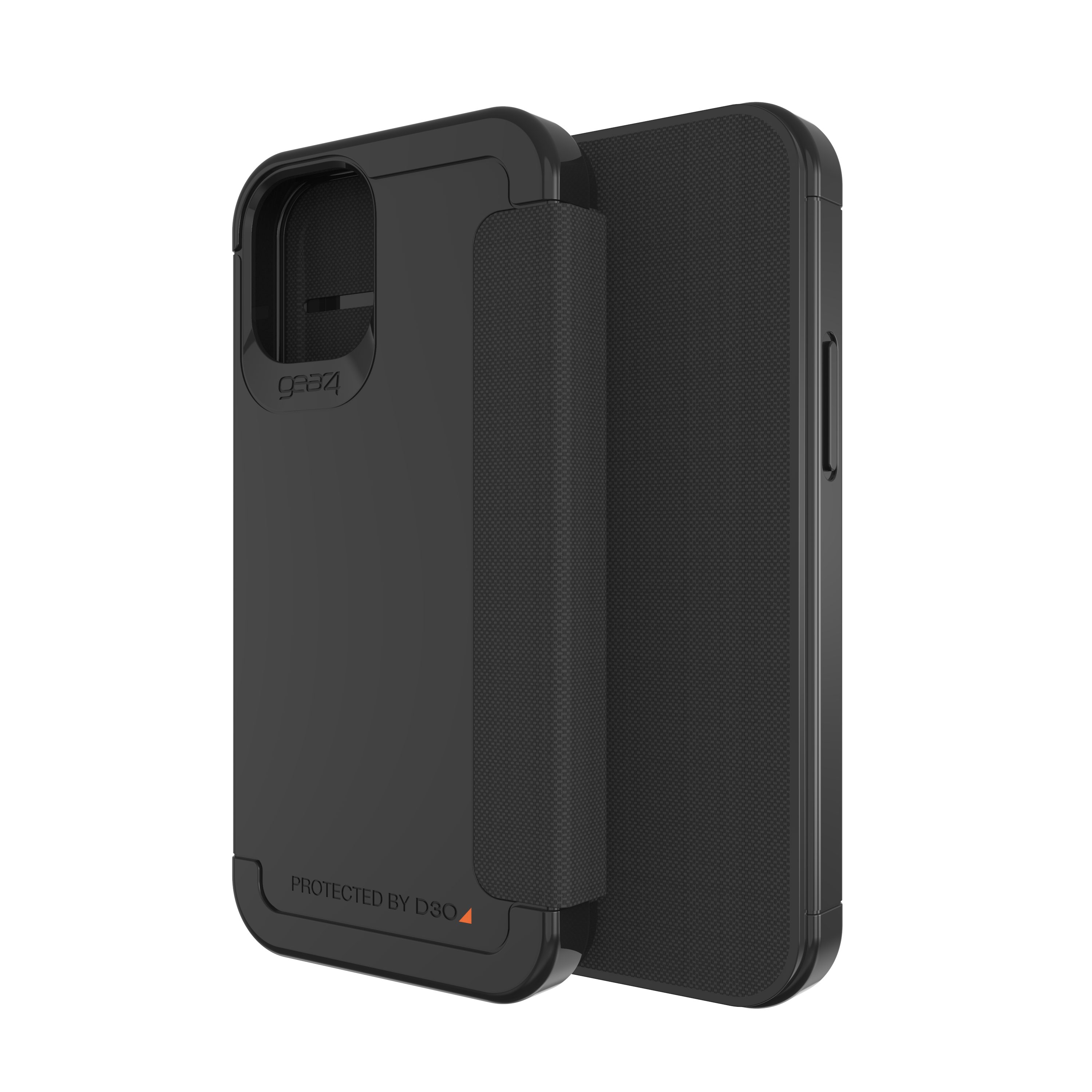 Gear4 Backcover Wembley Flip for iPhone 12 mini black, Material: Kunststoff