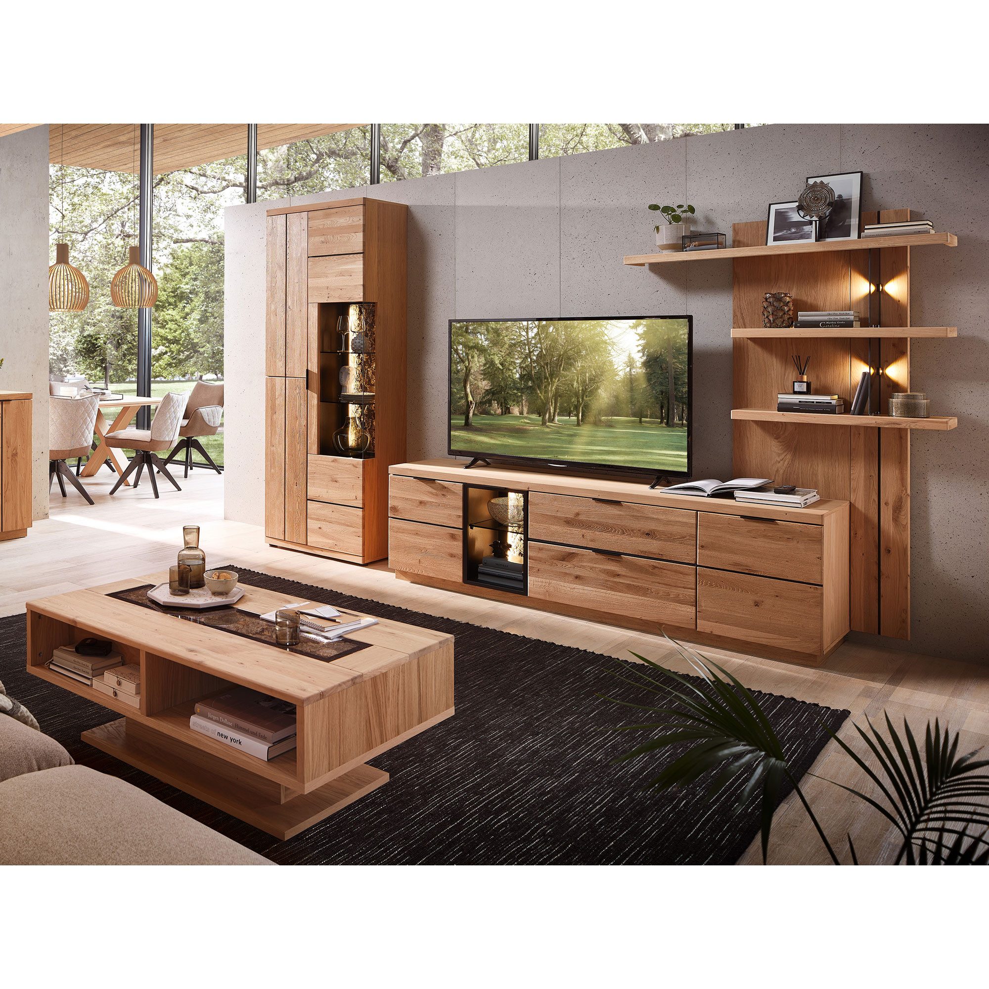 Wohnwände wildeiche-massiv online kaufen | OTTO