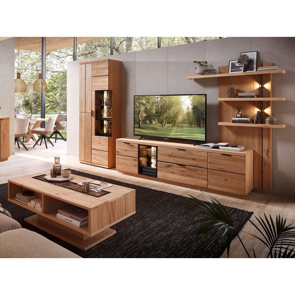 Expendio Wohnzimmer Set Donia 31 Spar Set 4 St Wildeiche Massiv