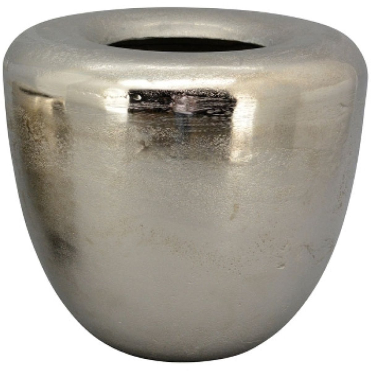 Colmore Dekovase Vase Deko Metall Silber Rund Colmore Retro Stil 23 X