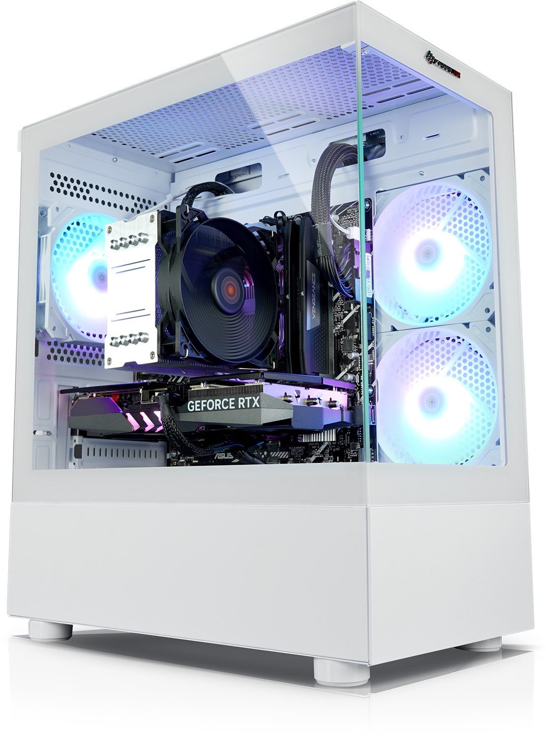 Kiebel InvaderXS V Gaming-PC (AMD Ryzen 7 AMD Ryzen 7 5700X, RX 7600 XT, 32 GB RAM, 2000 GB SSD ...