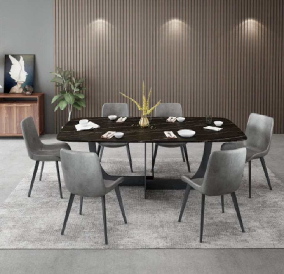 Jvmoebel Esszimmer Set Moderne Esszimmer Garnitur Rechteckiger Esstisch