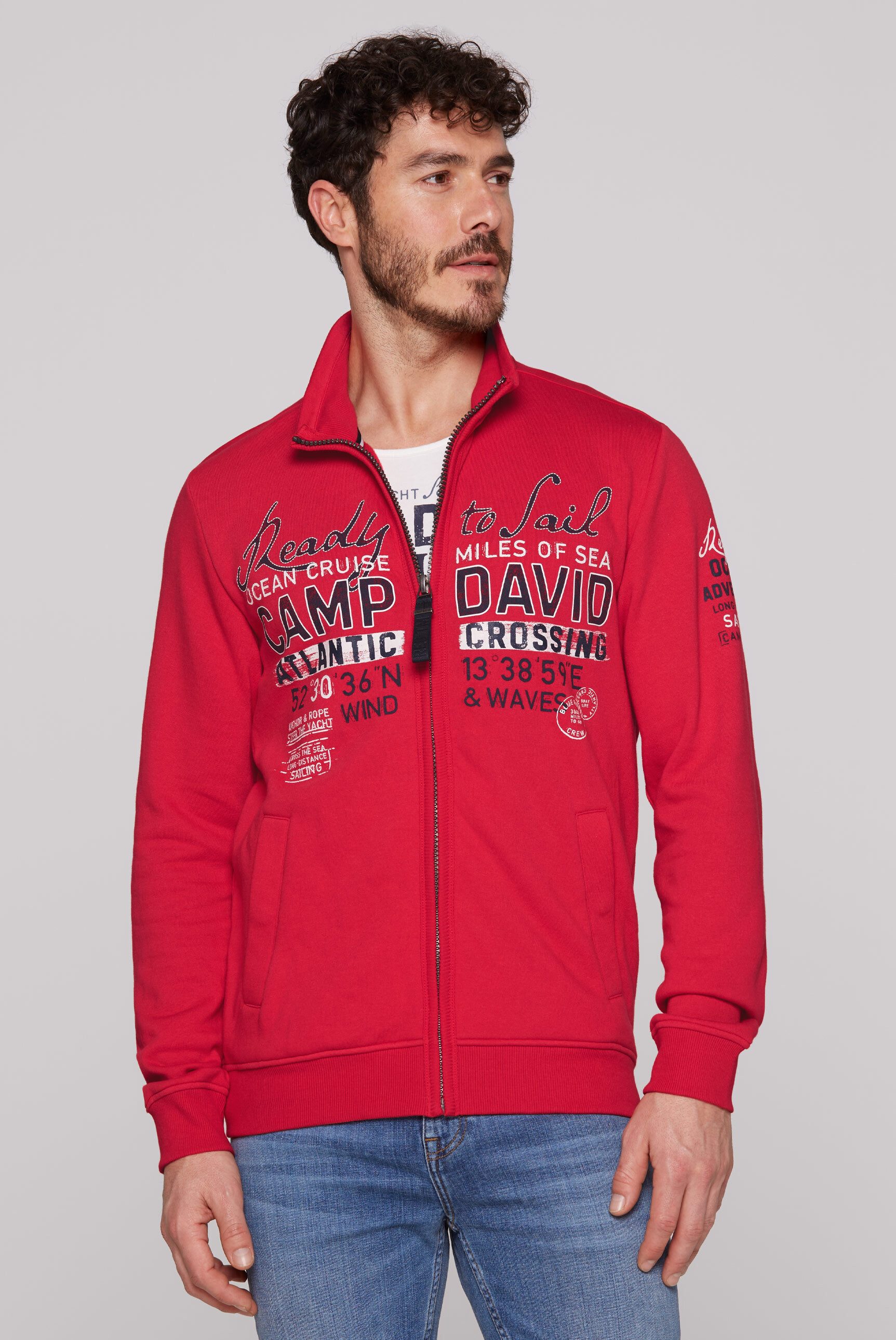 Fabelhafte Camp David Sweatjacke Herren Ebenbild
