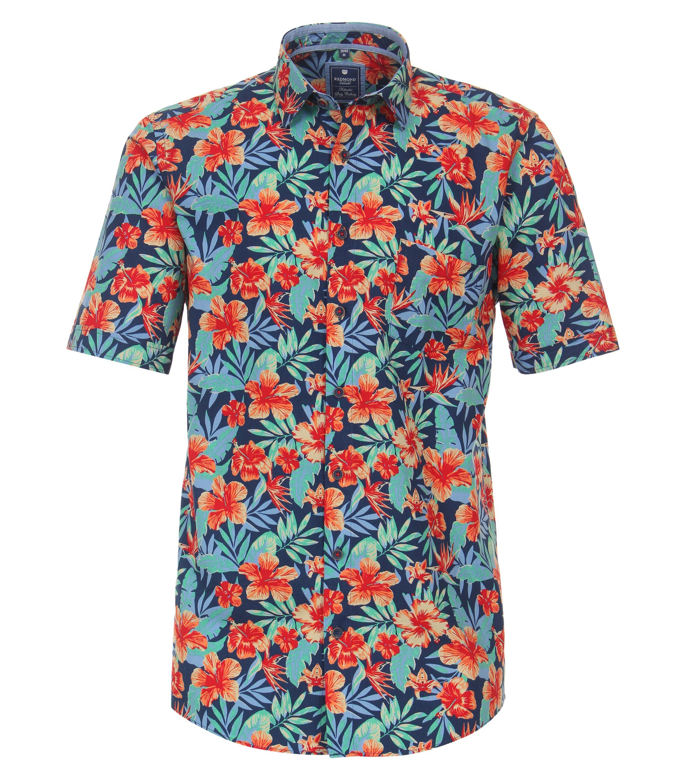 Redmond Kurzarmhemd Druck Modern Fit