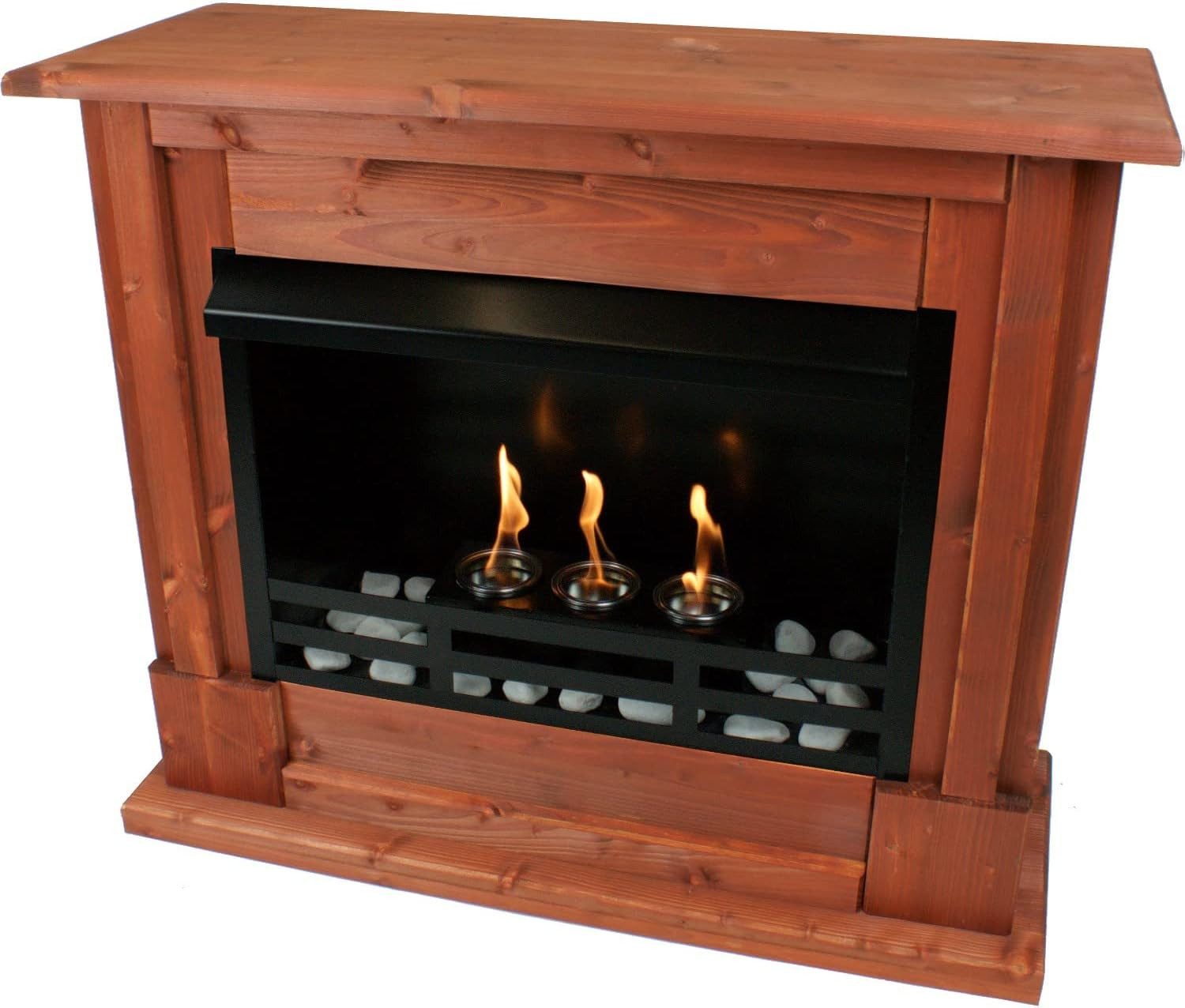 Kaminbau Mierzwa Echtfeuer-Dekokamin Emily Premium (Brenngel & Bio ...
