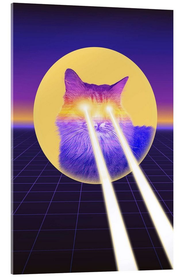 Posterlounge Acrylglasbild Editors Choice Laserkatze I Jugendzimmer