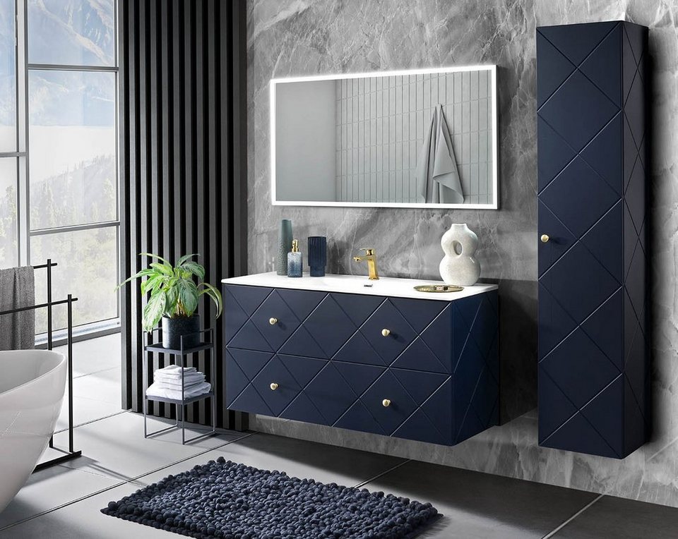 Einfachgutemoebel Waschtisch Set Badezimmer Set 3 Teilig Blumond 120cm