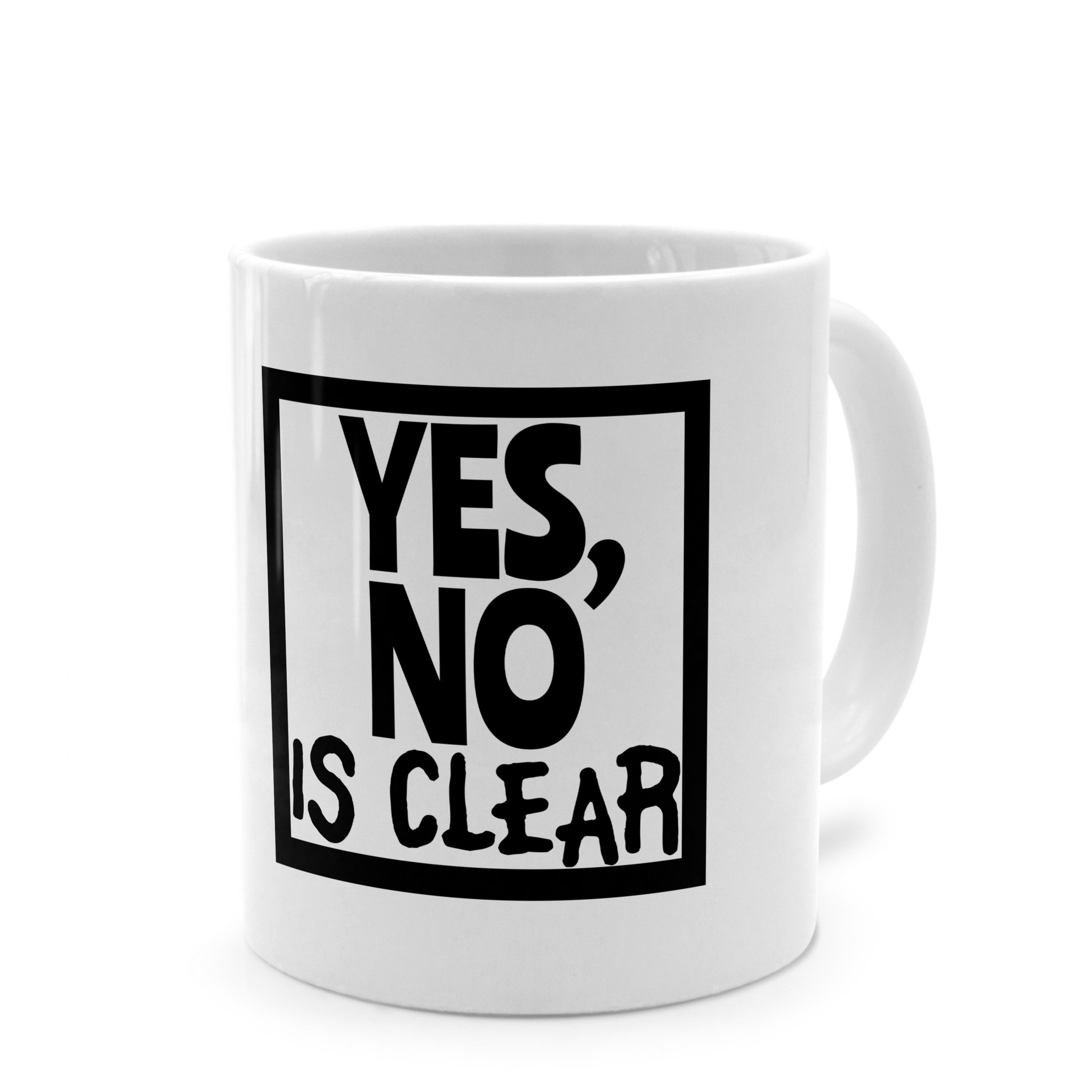 Photofancy Tasse Mit Lustigem Denglisch Spruch Yes No Is Clear